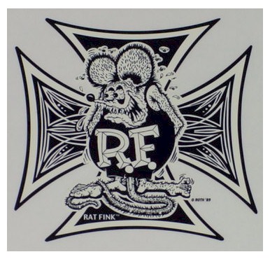 Sticker - Rat Fink Cross