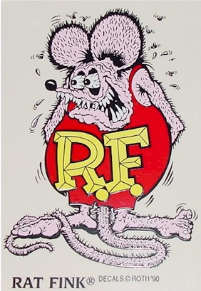 Sticker - Pink Rat Fink - RD006